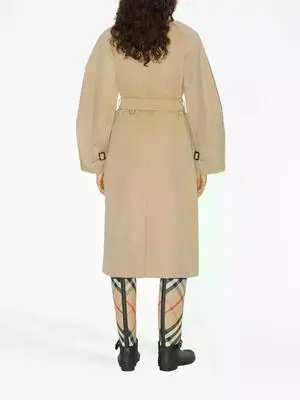 Burberry Check-pattern Cotton Trench Coat