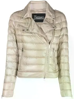 Herno Quilted Zip-up Jacket - Neutrals