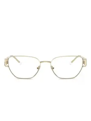 Michael Kors Rectangle-frame Glasses - Gold