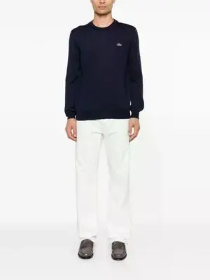Lacoste Logo-embroidered Wool-blend Sweater