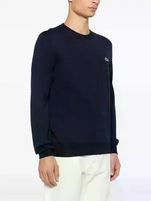 Lacoste Logo-embroidered Wool-blend Sweater