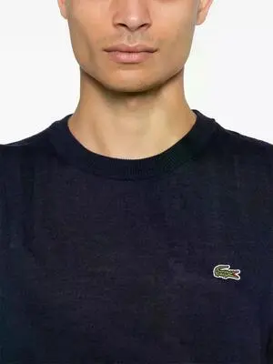 Lacoste Logo-embroidered Wool-blend Sweater