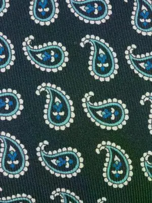 Etro Paisley-print Jacquard Silk Tie - Blue