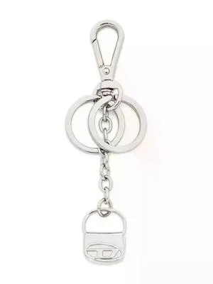 DIESEL® 1dr Charm Keyring - Silver