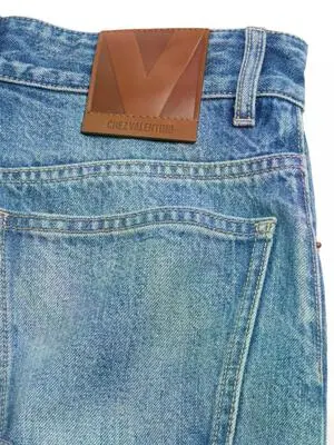 Valentino Garavani Jacquard-trimmed Jeans