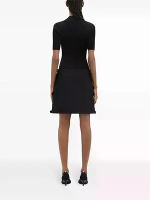 COURREGES Buckled Wool Miniskirt