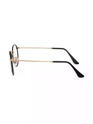 Ray-ban Round-frame Glasses - Black