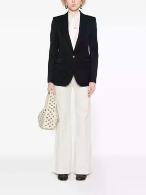 NILI LOTAN Anabel Midnight Virgin Wool Blazer