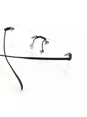 Dunhill Rimless Rectangle-lens Glasses