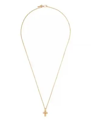 Emanuele Bicocchi Plated Diamond Cross Pendant Necklace