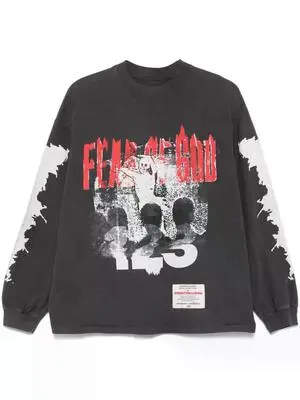 RRR123 X Fear Of God "it's The Enemy" Sweatshirt - Grey