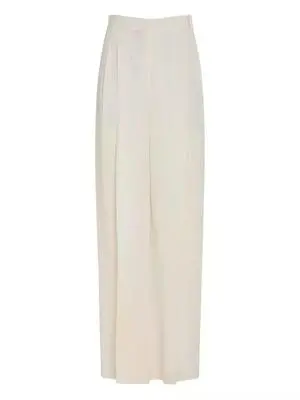 Brunello Cucinelli Linen Wide-leg Trousers