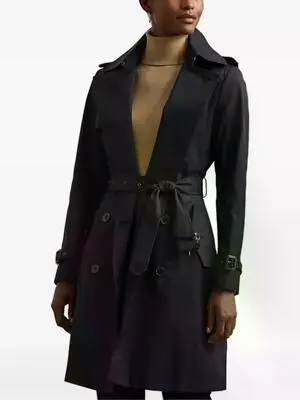 Ralph Lauren Double-breasted Belted Trench Coat - Blue