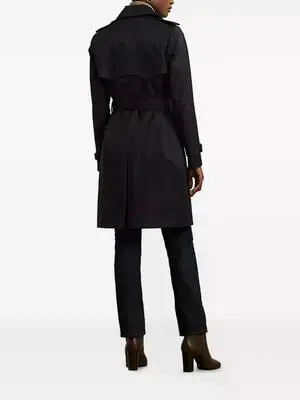 Ralph Lauren Double-breasted Belted Trench Coat - Blue