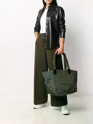 VEECOLLECTIVE Geometric Shoulder Bag - Green