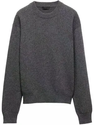 Prada Logo-patch Sweater - Grey