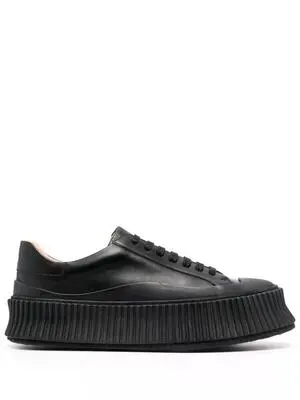JIL SANDER Low-top Lace-up Sneakers - Black