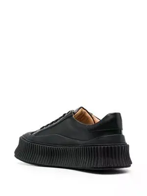 JIL SANDER Low-top Lace-up Sneakers - Black