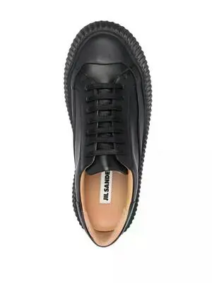 JIL SANDER Low-top Lace-up Sneakers - Black