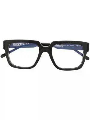 KUBORAUM K3 Rectangle Frame Glasses - Black