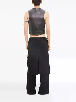 COURREGES Ellipse Leather Vest