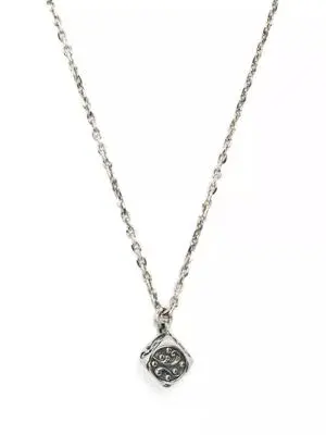Emanuele Bicocchi Arabesque Dice Pendant Necklace - Silver