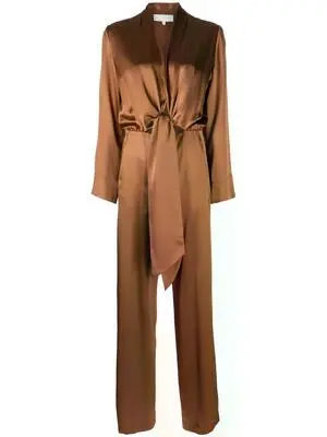 Michelle Mason Tie-front Kimono Jumpsuit
