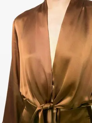 Michelle Mason Tie-front Kimono Jumpsuit