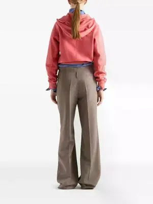 Prada Hooded Leather Jacket - Pink