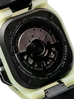 BELL & ROSS Automatic Chronometer Watch With Dial And Neon Green Bezel