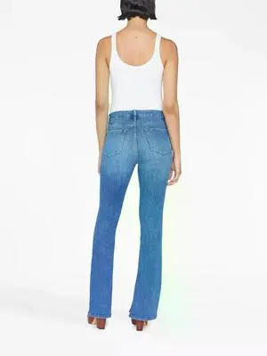 FRAME Le Mini Mid-rise Bootcut Jeans - Blue