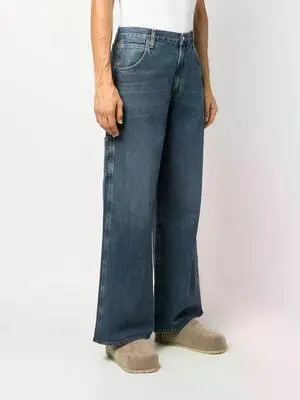 AGOLDE Mid-rise Wide Leg Jeans - Blue