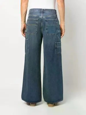 AGOLDE Mid-rise Wide Leg Jeans - Blue