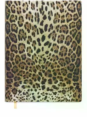 Dolce & Gabbana Large Ruled Leather Notebook - Brown