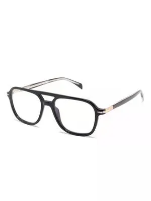 DB EYEWEAR BY DAVID BECKHAM Pilot-frame Glasses - Black