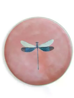LES-OTTOMANS Insetti Porcelain Plate - Multicolour