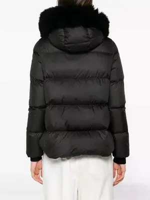 Moncler Fur-trimmed Hooded Parka Coat