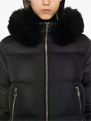 Moncler Fur-trimmed Hooded Parka Coat