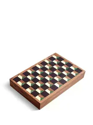L'Objet Matis Wood Backgammon Set