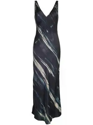 Voz Double V Bias Sleeveless Dress