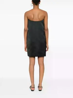 Philosophy Di Lorenzo Serafini Satin Wrap Mini Dress - Black