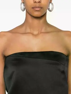 Philosophy Di Lorenzo Serafini Satin Wrap Mini Dress - Black