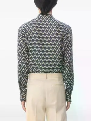 Valentino Garavani Toute La V-print Silk Shirt