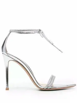 GIANVITO ROSSI Montecarlo 105mm Sandals - Silver