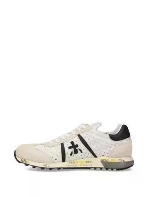 Premiata Lucy Suede-panel Sneakers - Neutrals