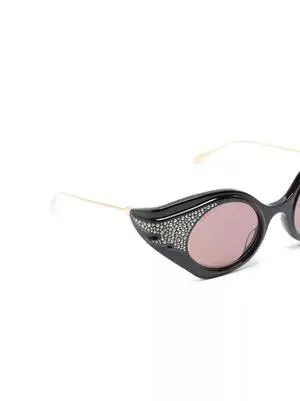 Gucci Crystal-embellished Cat-eye Sunglasses