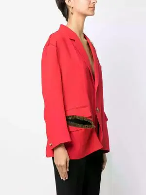 Undercover Distressed Tulle-trimmed Blazer