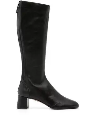 AQUAZZURA Saint Honore 50 Leather Knee-high Boots