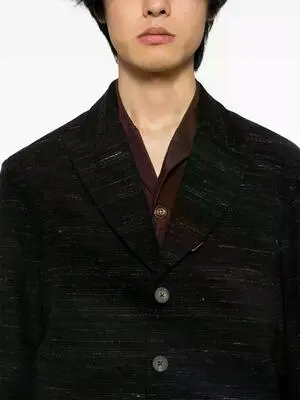 CALMLENCE Peaked Lapel Sack Blazer