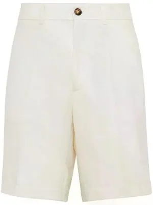 Brunello Cucinelli Mid-rise Bermuda Shorts - White